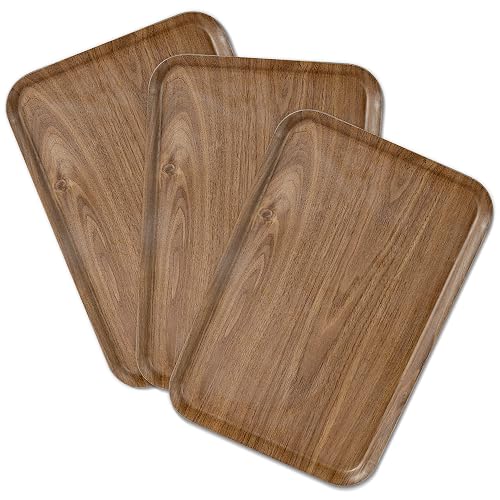 Arco Design Wood Fiber Set of 3 Units Serving Tray Breakfast Lunch ...