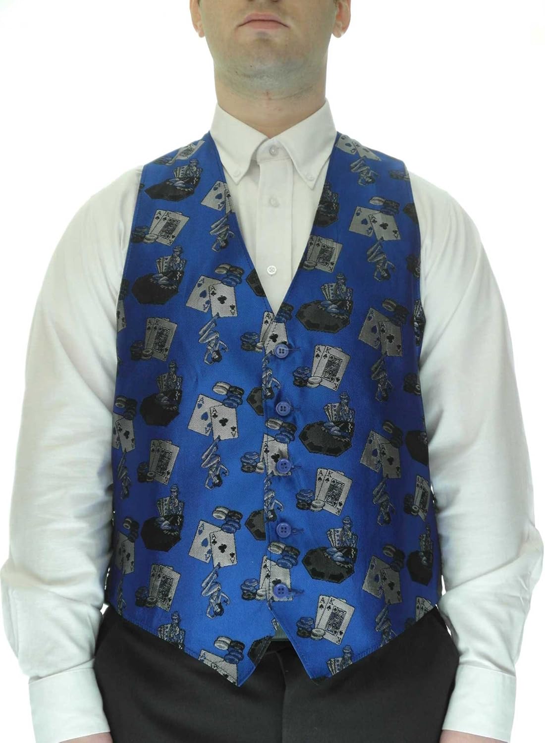 SixStarUniforms Playing Cards Casino Vest for Men Vest: Amazon.ca ...