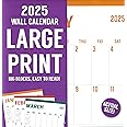 Amazon.com: Bachmann Press 2025 Large Print Full Size Wall Calendar for ...
