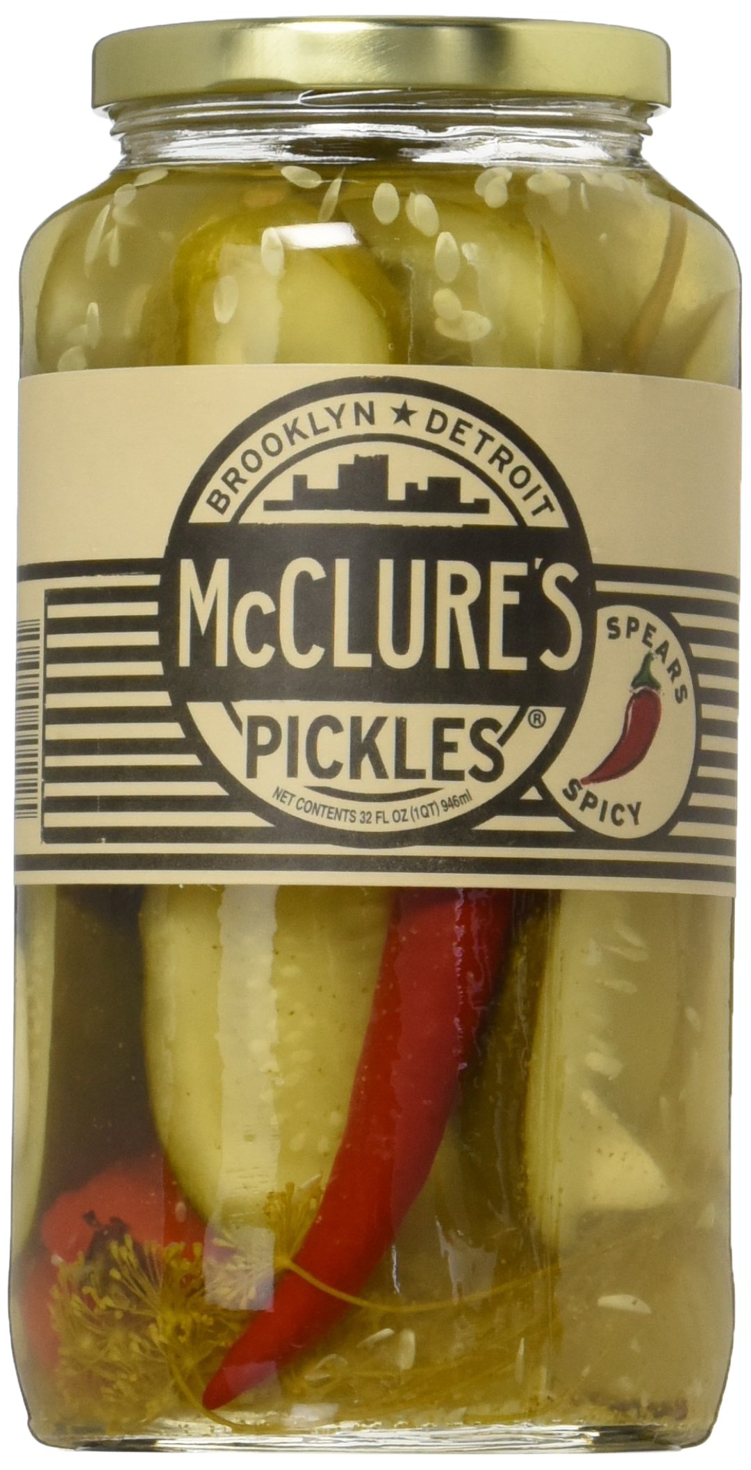 Amazon.com : Famous Dave's Signature Spicy Pickle Spears, 24 oz ...