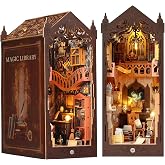 Amazon.com: DIY Book Nook Kit - Bookend Diorama with LED - 3D Wooden ...