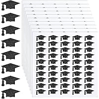 Amazon.com : AnyDesign Glitter Graduation Cap Stickers 500Pcs ...