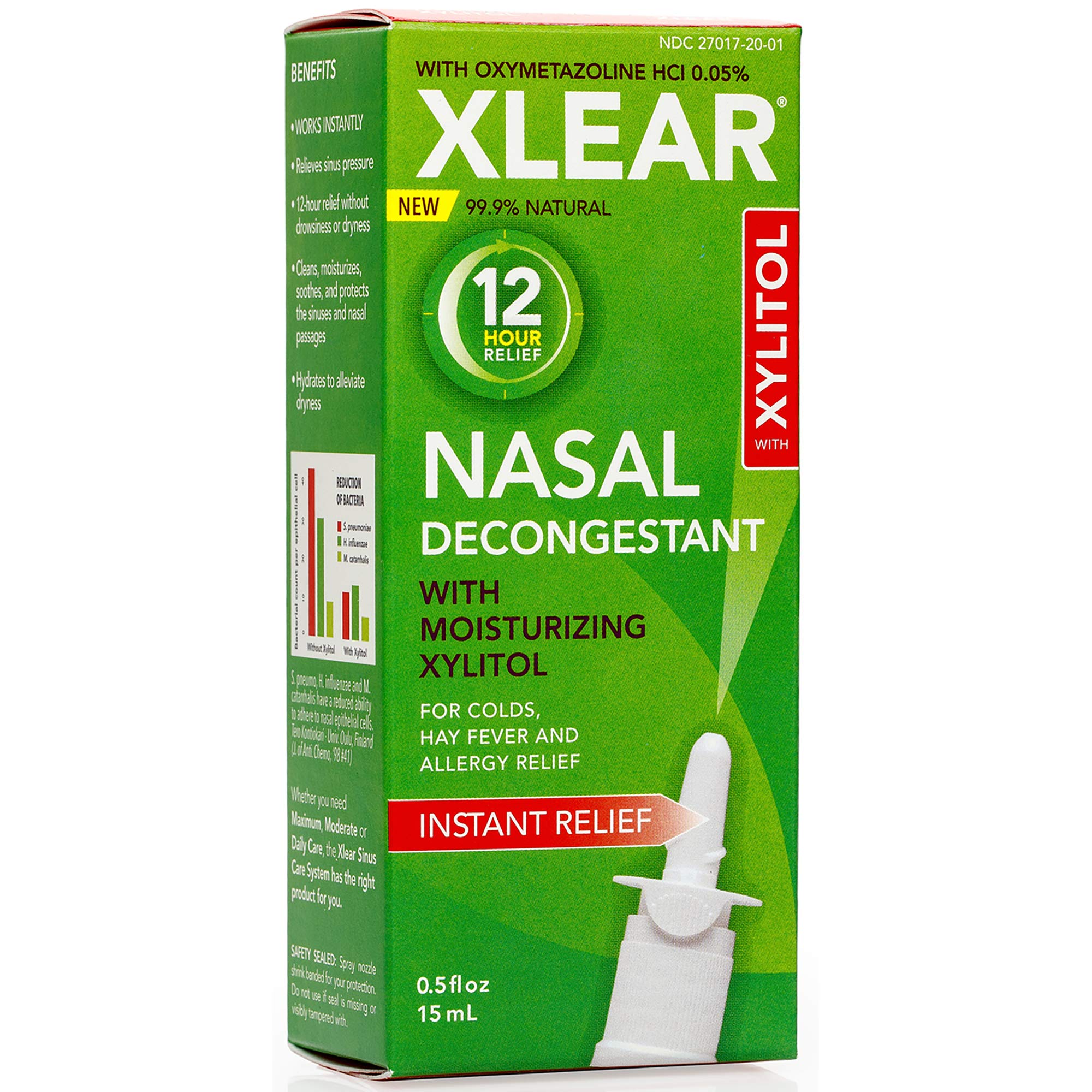 Mua Xlear 12-Hour Natural Saline Nasal Decongestant Spray with Xylitol ...