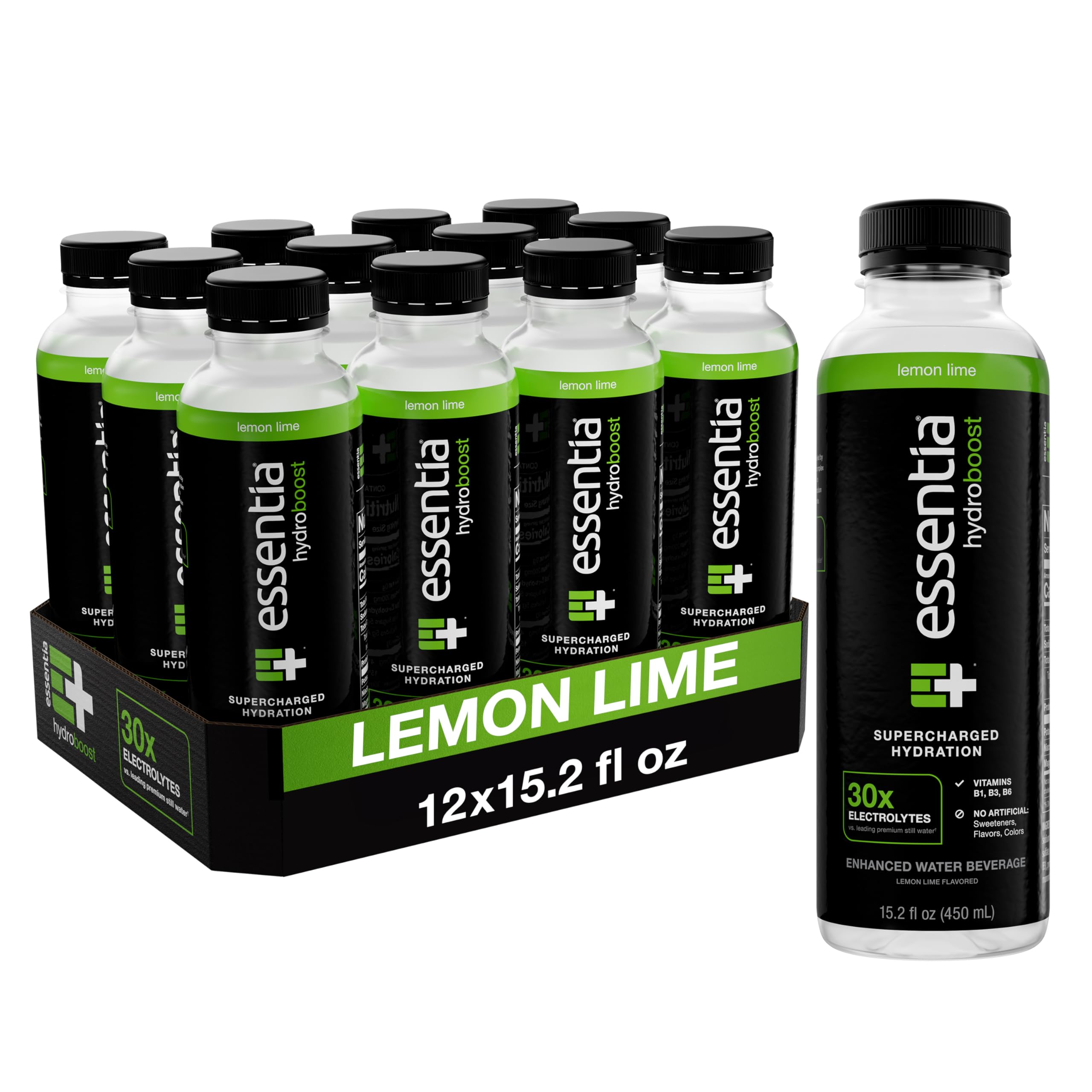 NEW Essentia Hydroboost Enhanced Bottled Water, 15.2 fl. oz. (450 mL ...