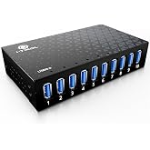 Amazon.com: SABRENT 10-Port 60W USB 3.0 Hub with Individual Power ...