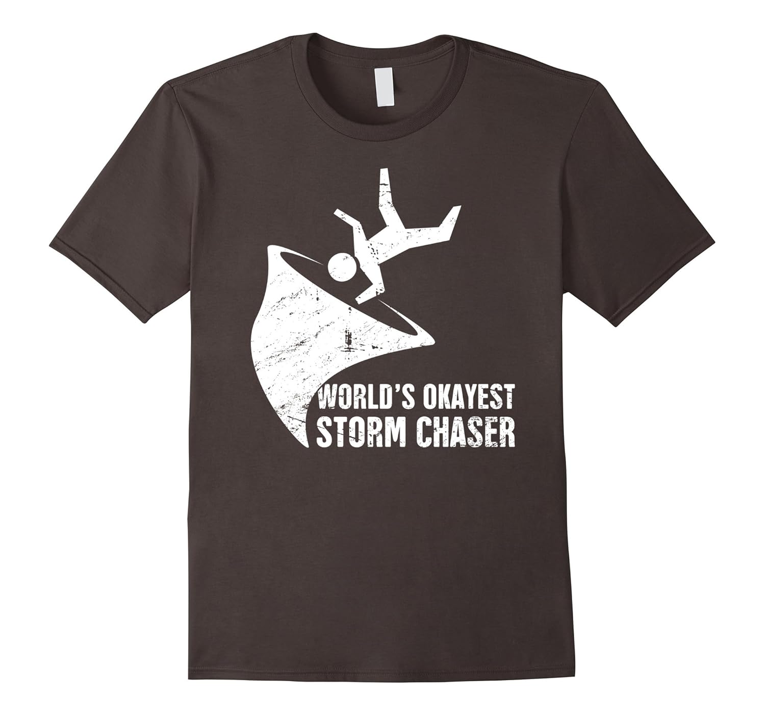 “World’s Okayest Storm Chaser” Funny Storm Chasing T-Shirt-CL – Colamaga