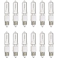 Satco S3109/12 250-Watt T4.5 Halogen Light Bulb, E11 Base, 12-Pack ...
