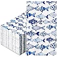 Amazon.com: Generic AnyDesign 80Pcs Ocean Fish Guest Napkin Blue ...