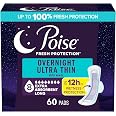 Amazon.com: Poise Overnight Ultra Thin Incontinence & Postpartum Pads ...