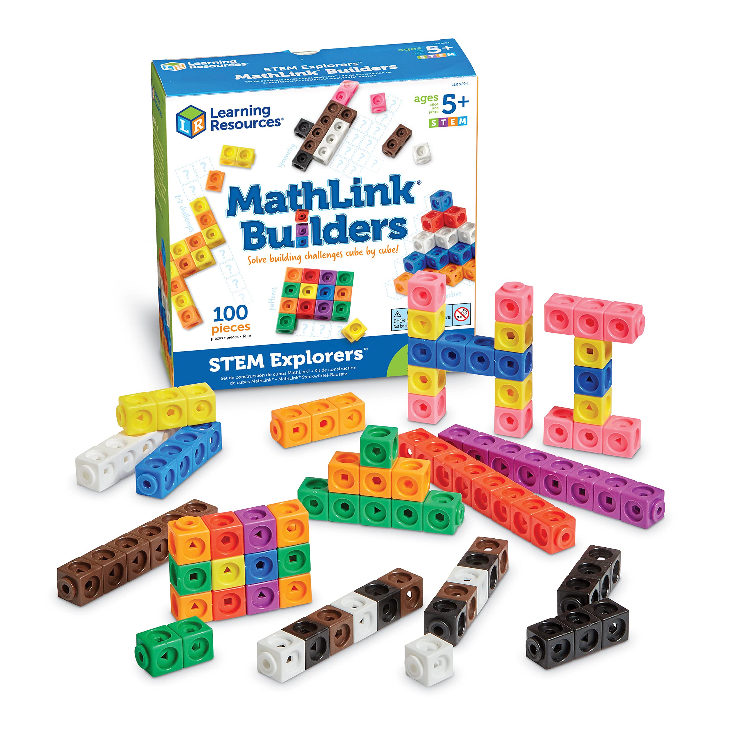 Mua Learning Resources STEM Explorers MathLink Builders - 100 Pieces, Ages 5+, Kindergarten STEM ...