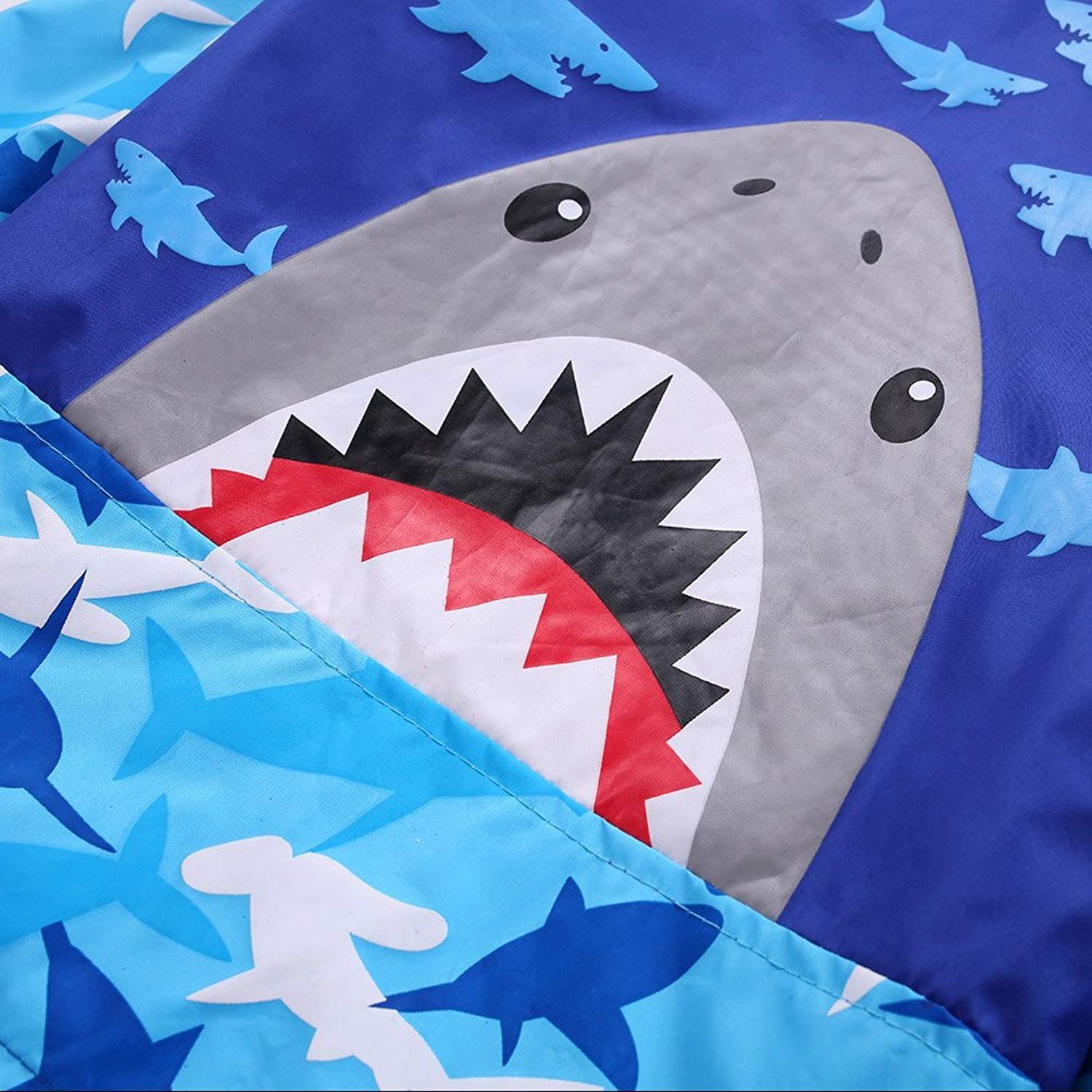 Happy childhood Baby Boys 1-6Y Shark and Skull Hooded Jacket Waterproof ...