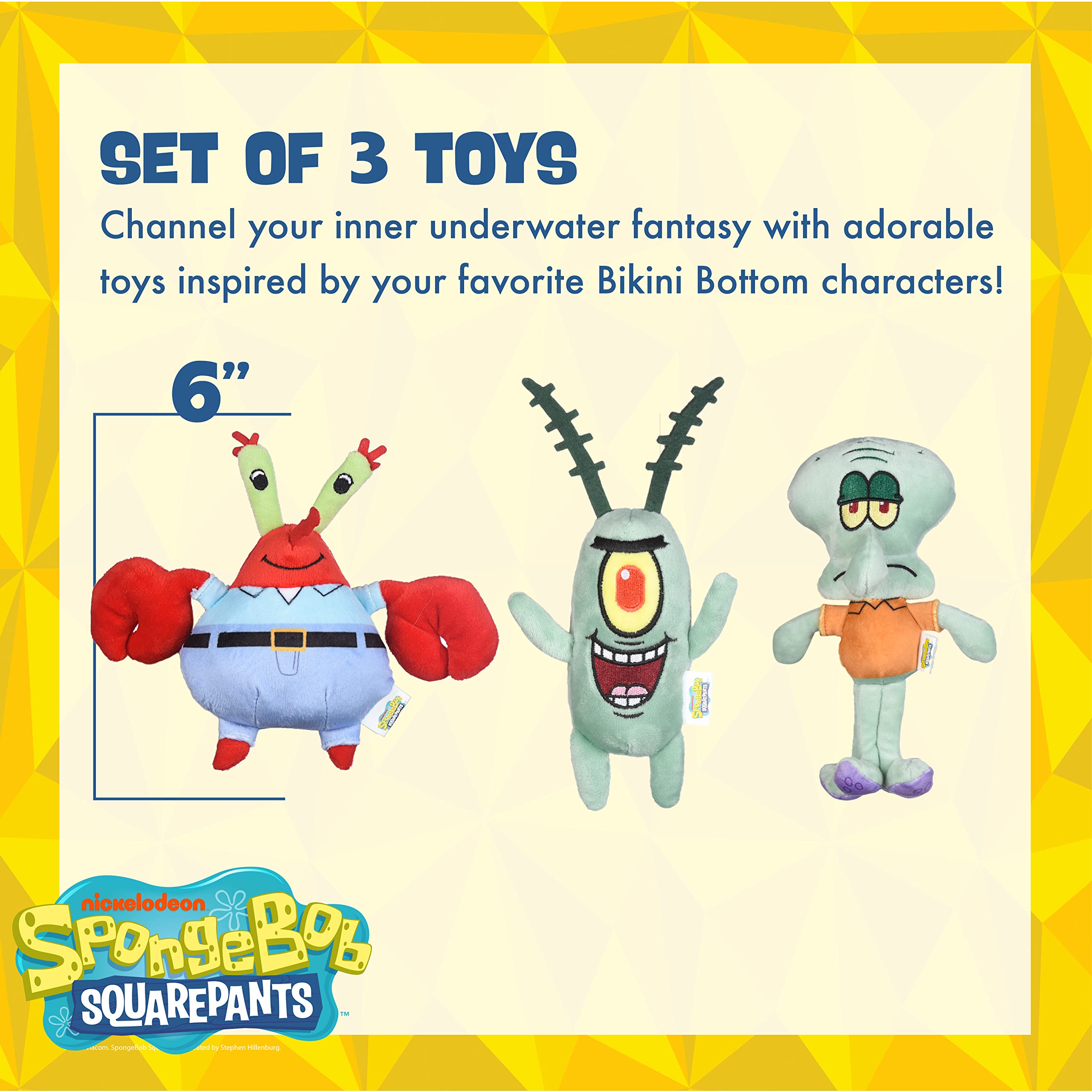 Mua SpongeBob SquarePants for Pets 3 Piece Squidward, Plankton, and Mr ...