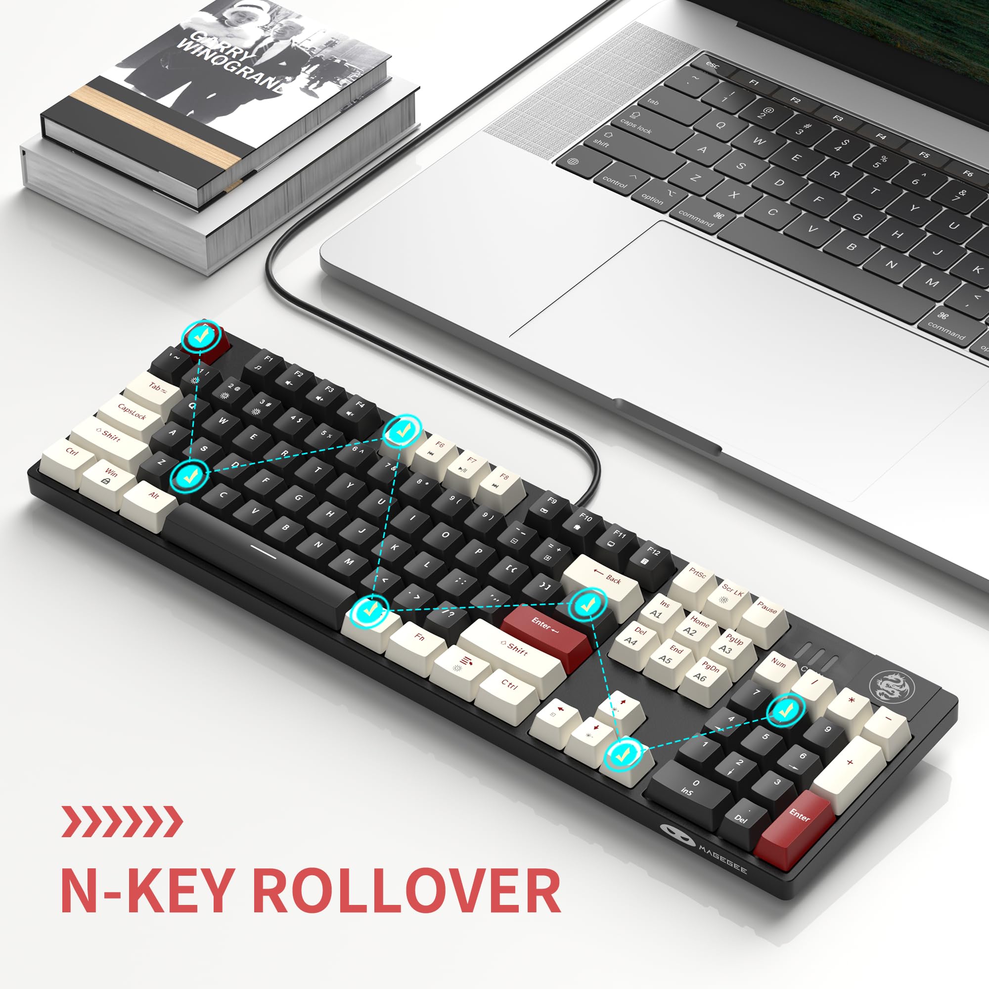 Mua MageGee Mechanical Gaming Keyboard MK-Armor LED Blue Backlit and ...