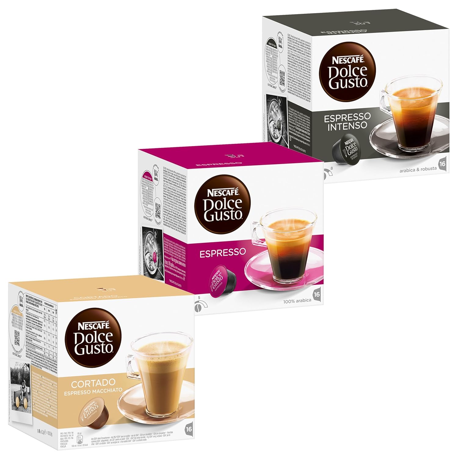 Nescafé Dolce Gusto Fortissimo Set, Kaffee, Kaffeekapsel, 3 Sorten ...