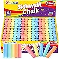Amazon.com: 150 PCS Washable Sidewalk Chalk for Kids,30 Packs in 5 ...