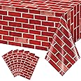 Amazon.com: 6 Pack 108x54 inch Red Brick Tablecloth,Brick Wall Backdrop ...