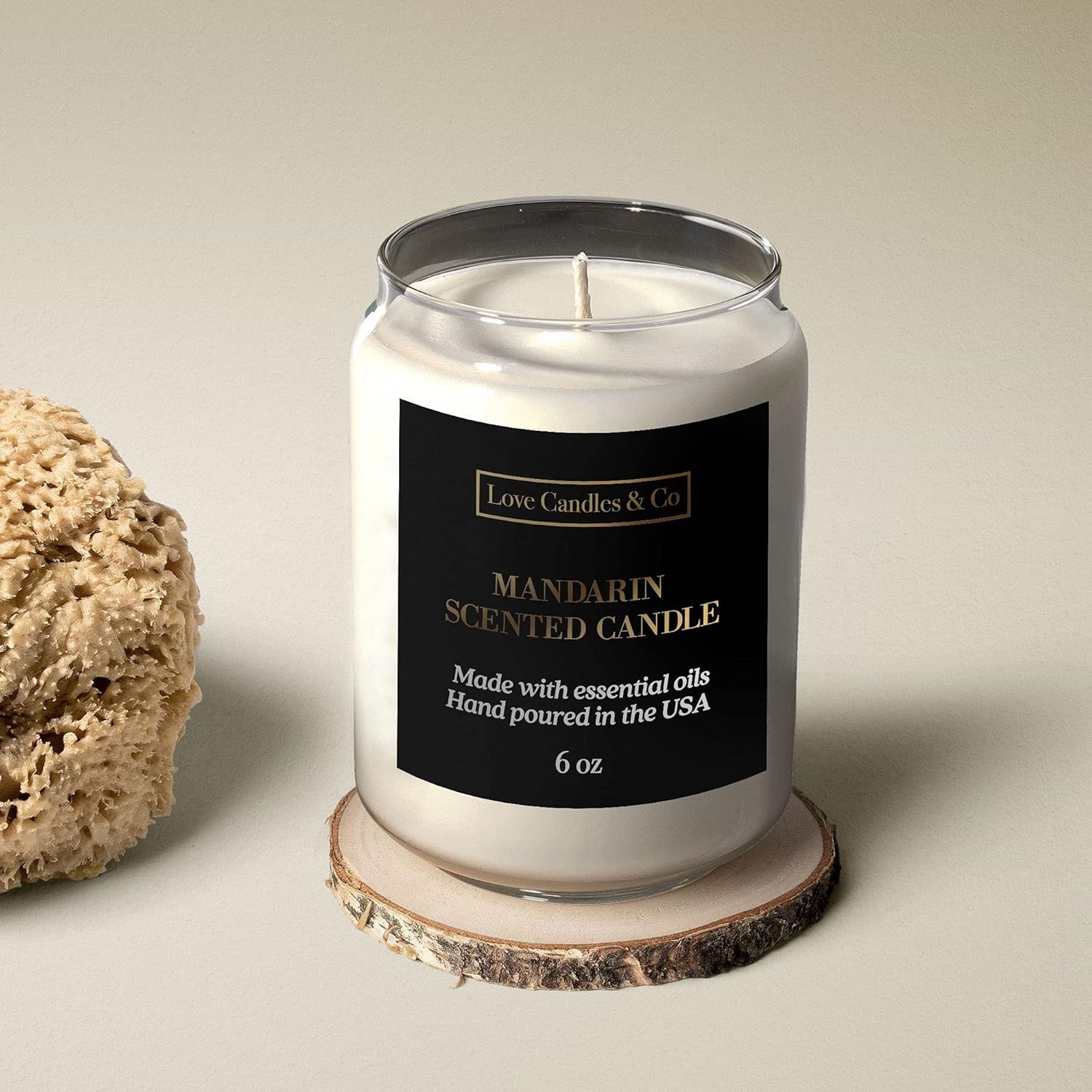 Custom Candle Label Stickers Real FOIL Personalized Luxury Black 