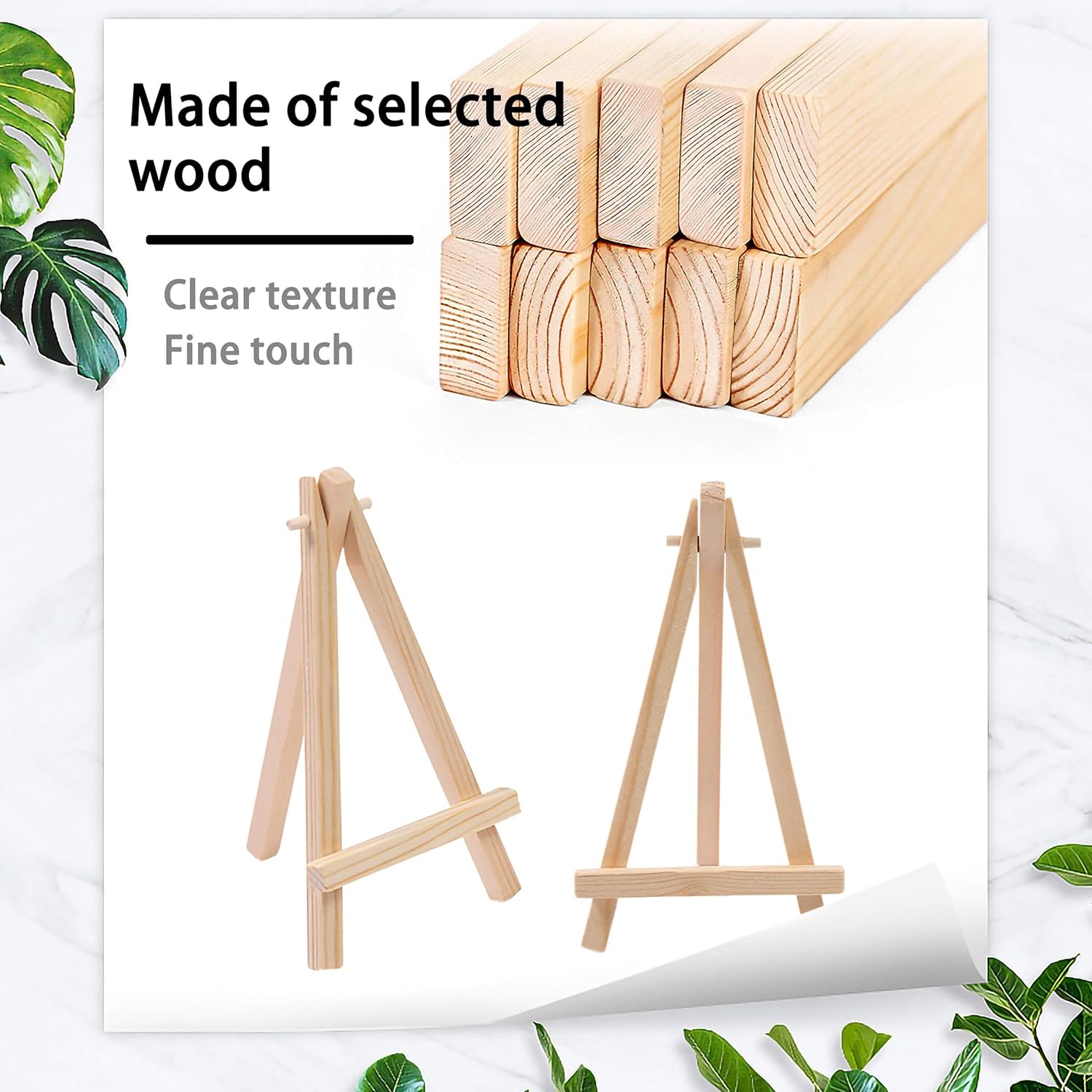 10 Mini Wooden Easel Display Stand Small Portable Table Top Easel ...