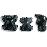 Amazon.com : Rollerblade Skate Gear 3 Pack Protective Gear, Knee Pads ...