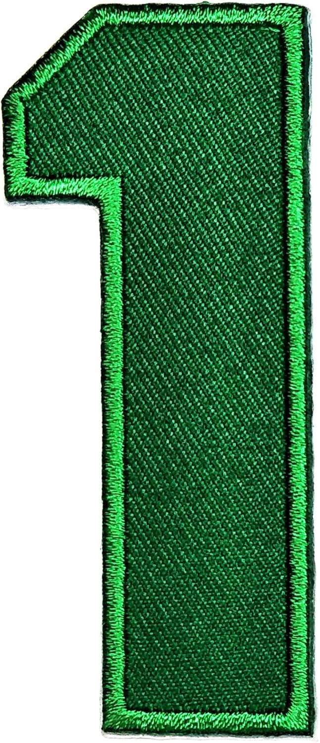 Amazon.com: HHO Green Number 1 No 1 Math Counting No 1 School Patch ...
