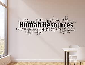 Amazon.com: Vinyl Wall Decal Human Resources HR Words Cloud Management ...
