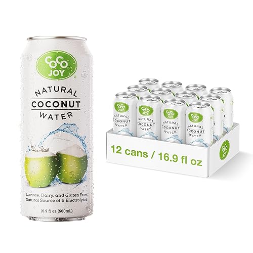 Coco Joy Natural Coconut Water, 100% Coconut Water, Fresh, Low-Calorie ...