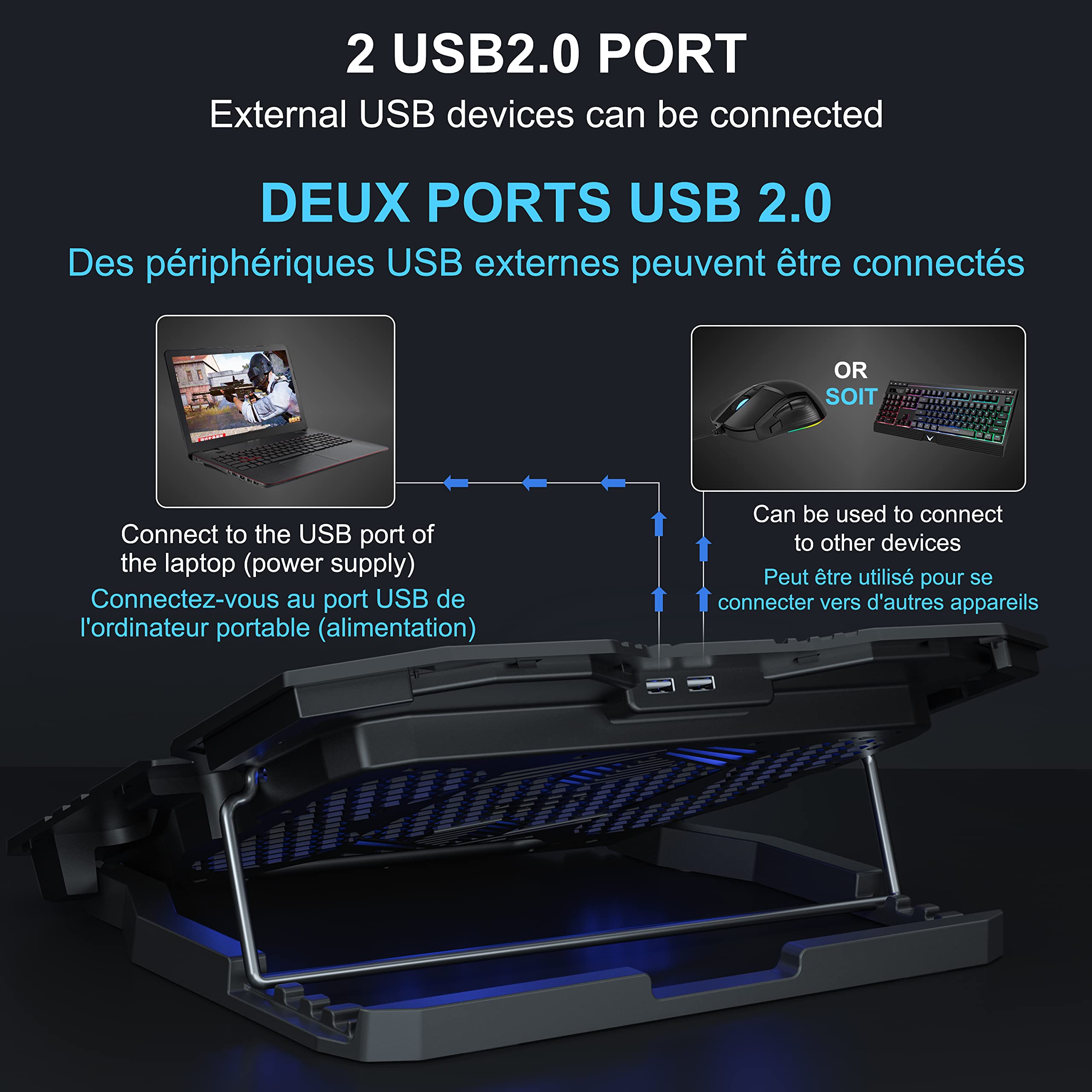 Mua TopMate C5 12-15.6 inch Gaming Laptop Cooler Cooling Pad | 5 Quiet ...