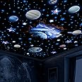 Amazon.com: Robmoda Stars and Planets Wall Decals Glow in The Dark ...