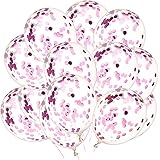 Amazon.com: Pink Confetti Balloons 30 Pack 12 inch Latex Party Balloons with Confetti Dots for ...