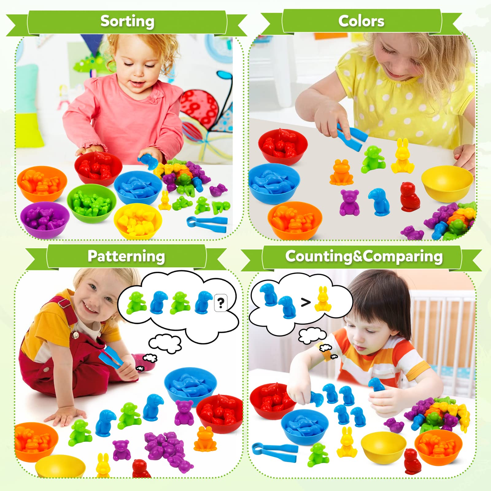 Mua Counting Animal Matching Games Color Sorting Toys with Bowls ...