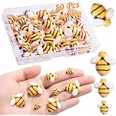 Amazon.com: CCOZN 40 Pieces Tiny Resin Bees,Tiny Resin Garden ...
