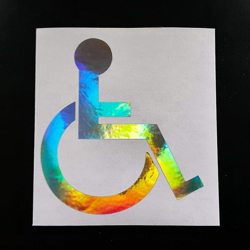 Disabled Car Sticker Wheelchair Disability Blue Badge Holder Window ...