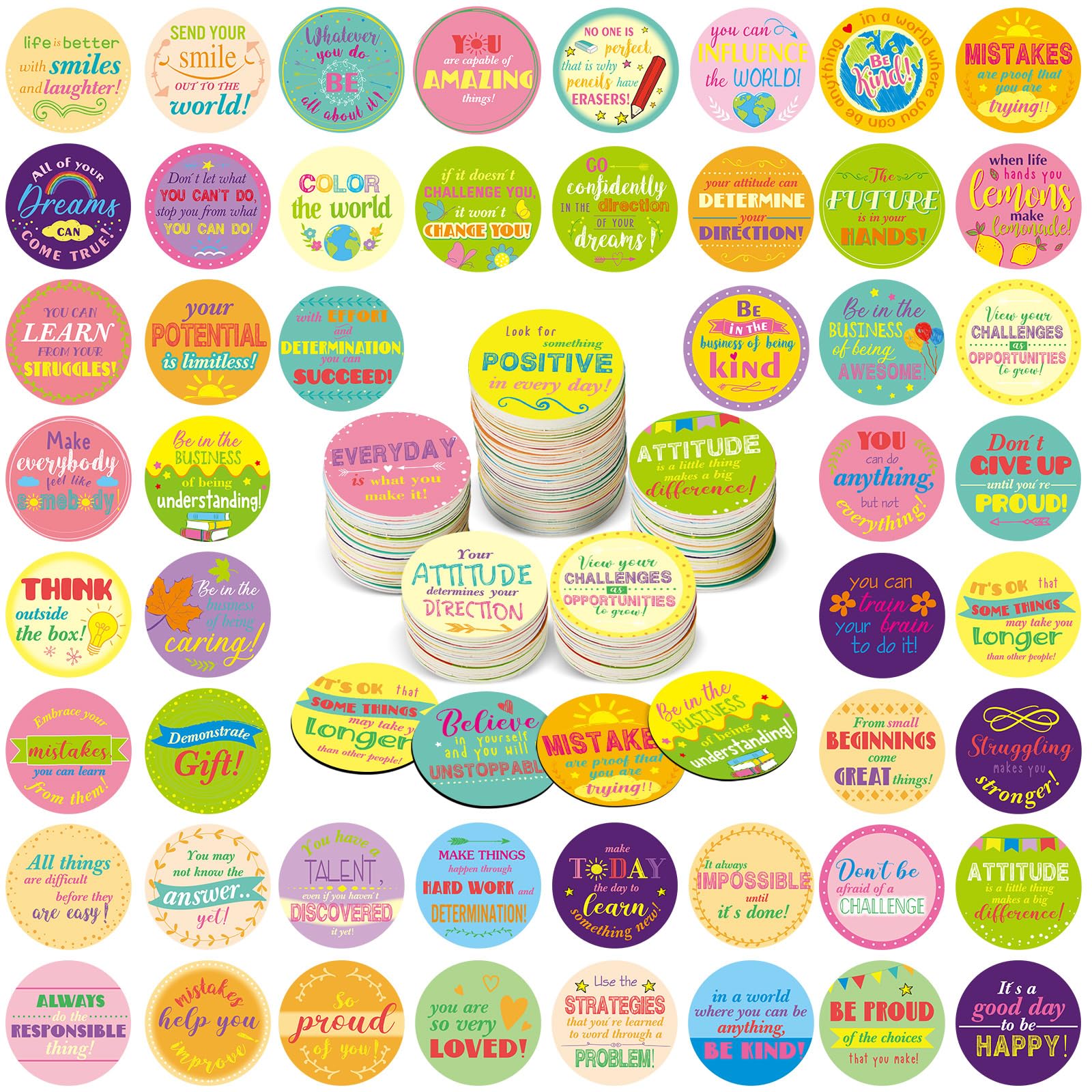 Mua 150 Pcs Positive Affirmations Chips 2.36 Inch with 75 Motivational ...