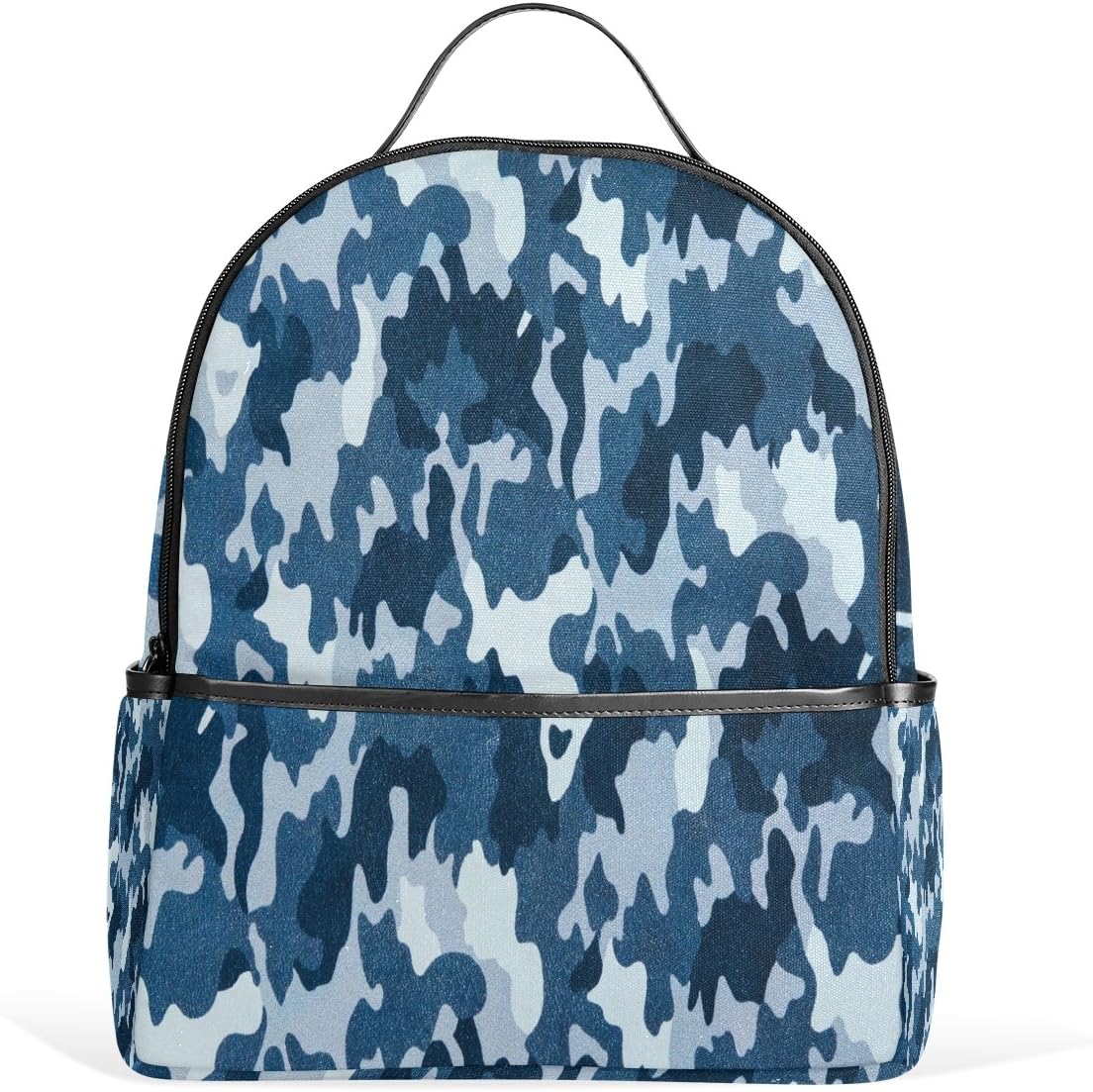 Use7 Camouflage Camo Blue Polyester Backpack School Travel Bag: Amazon ...