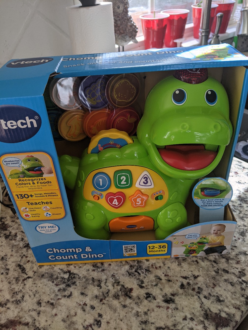 $6/mo - Finance VTech Chomp and Count Dino Green | Buy Now, Pay Later
