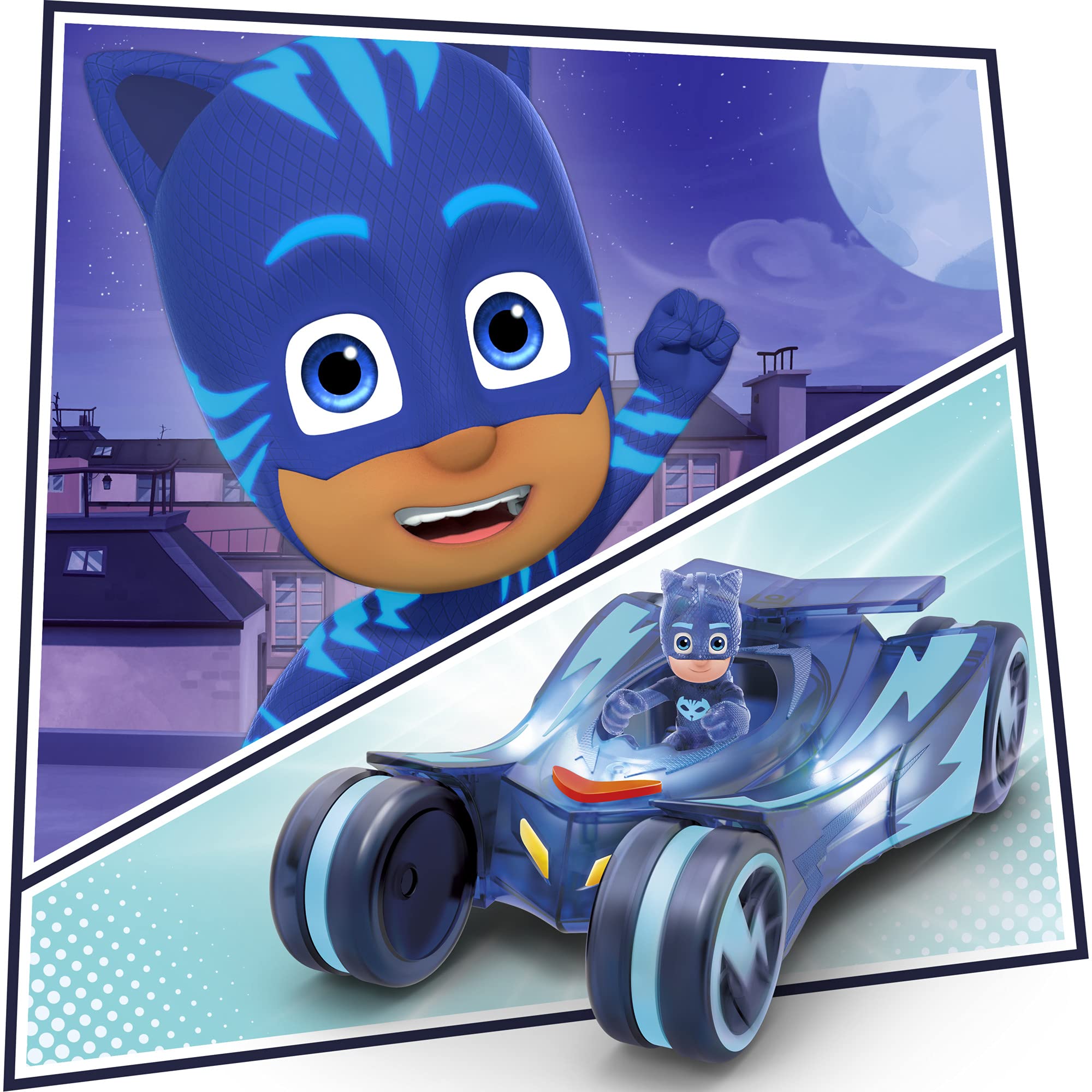 Mua PJ Masks Glow & Go Cat-Car Preschool Toy Vehicle, Catboy Car Light ...