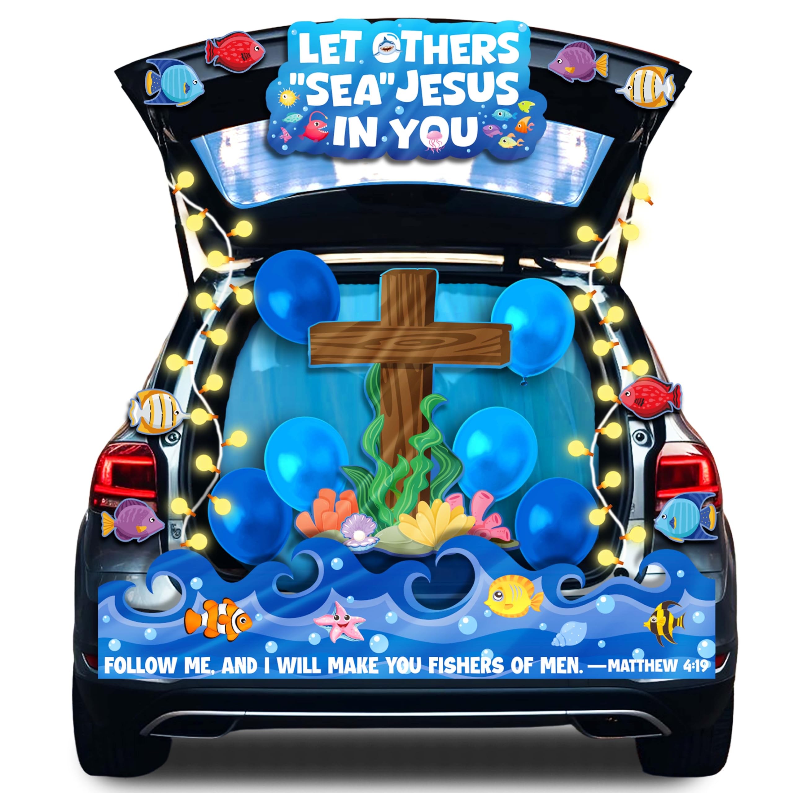 Mua Cinrobiye Halloween Religious Trunk or Treat Car Decorations Kit ...