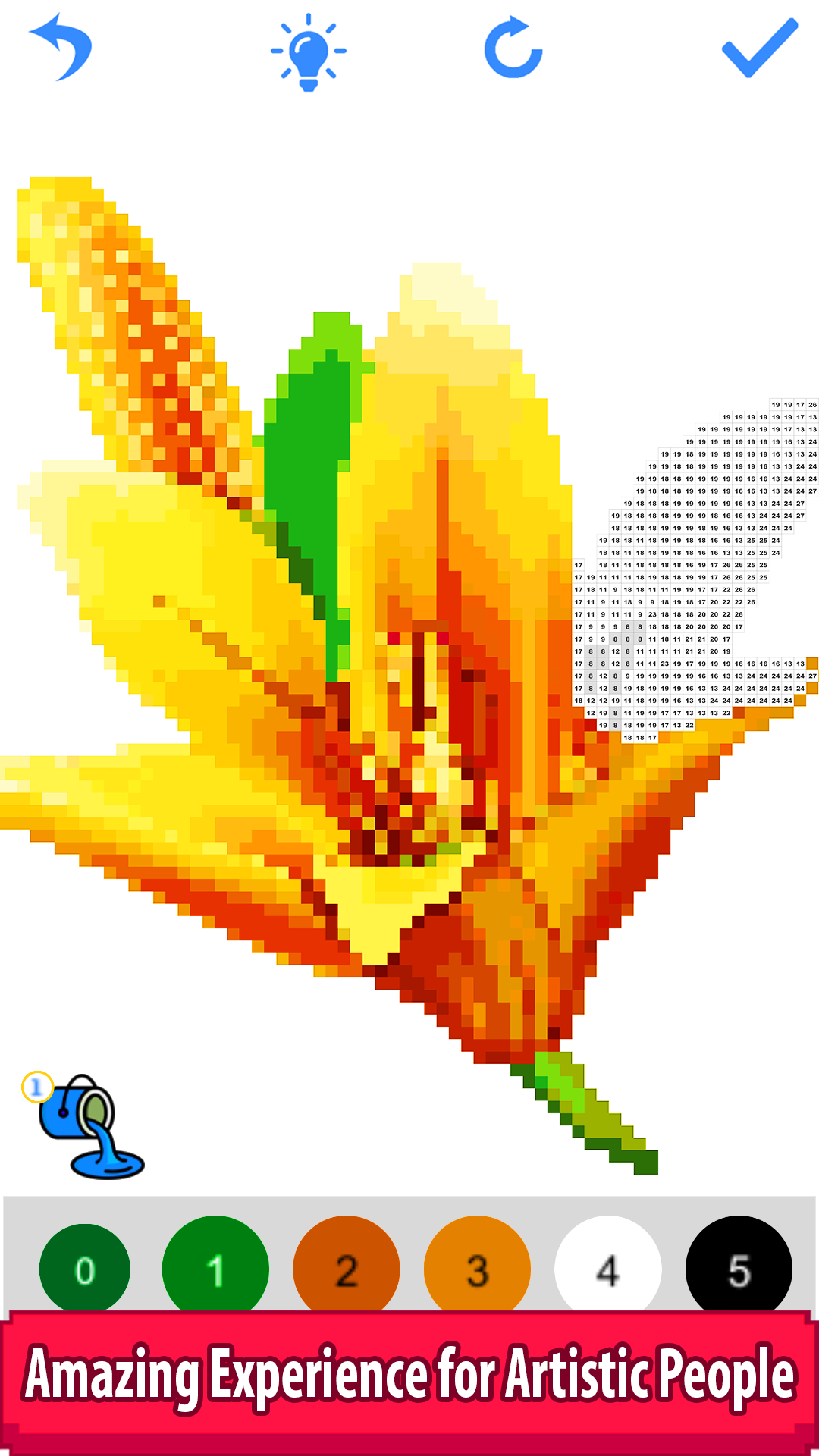 Flowers Pixel Art - Color by Number Book Pages:Amazon.co.uk:Appstore ...