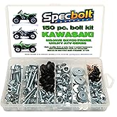 Amazon.com: 120pc Specbolt Kawasaki Utility ATV Bolt Kit for KLT KSF ...