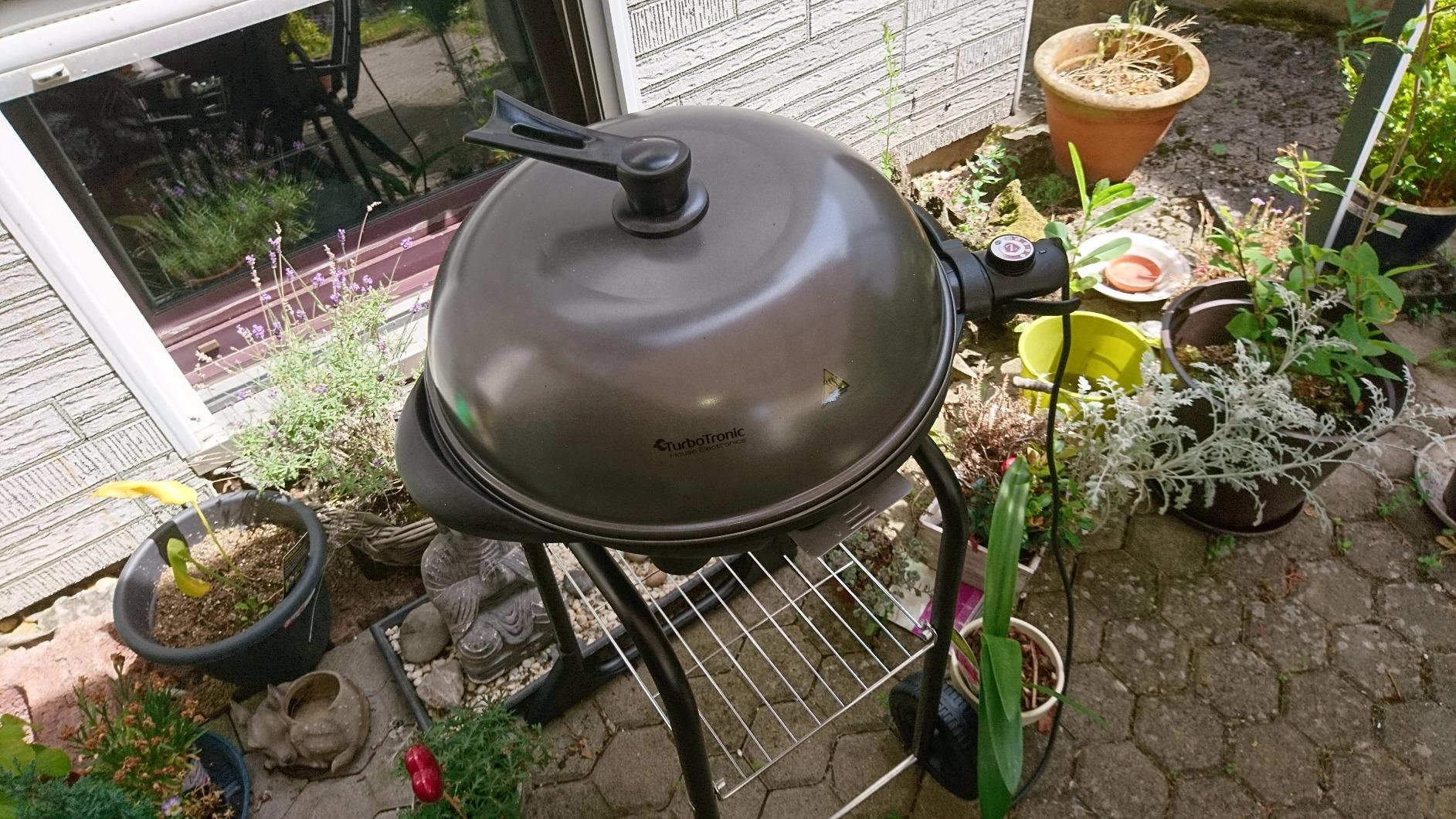 BBQ Elektro-Grill 1850 Watt mit 40cm Grillplatte und 3 Meter Kabel ...