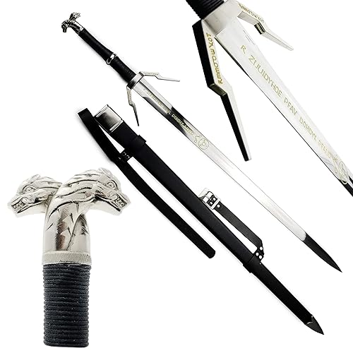 1sword Medieval Fantasy Two Handed Sword - Stainless Steel Sword Blade ...
