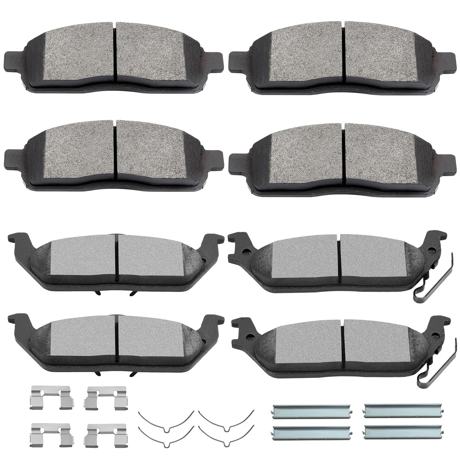 Ceramic Brake Pads Kits,SCITOO 8pcs Brakes Pads Set fit for 2004-2008 ...