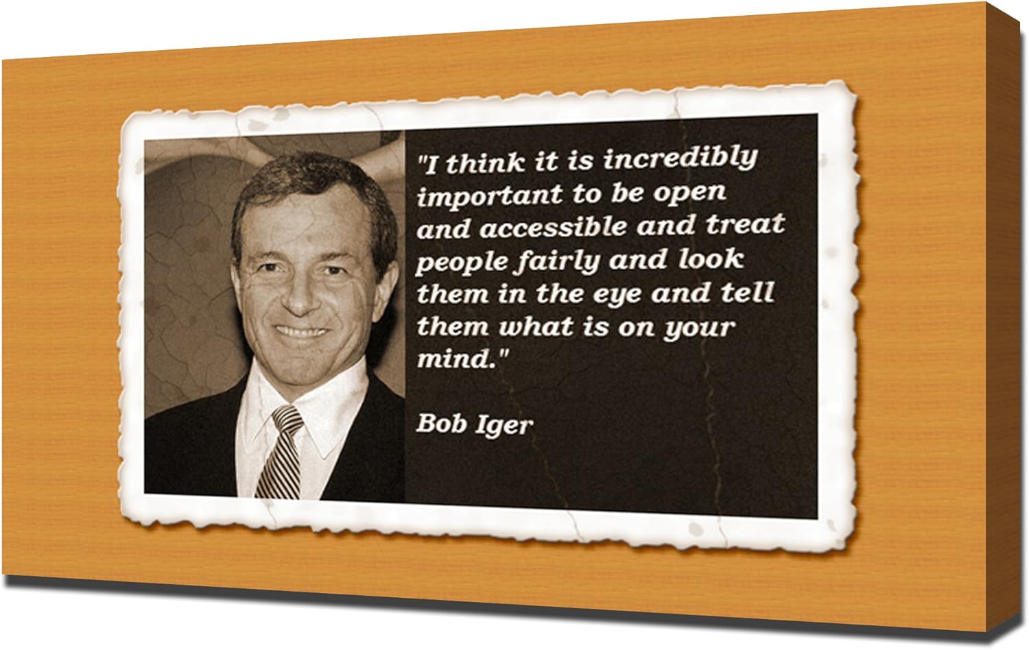 Amazon.com: Bob Iger Quotes 3 - Canvas Art Print: Posters & Prints