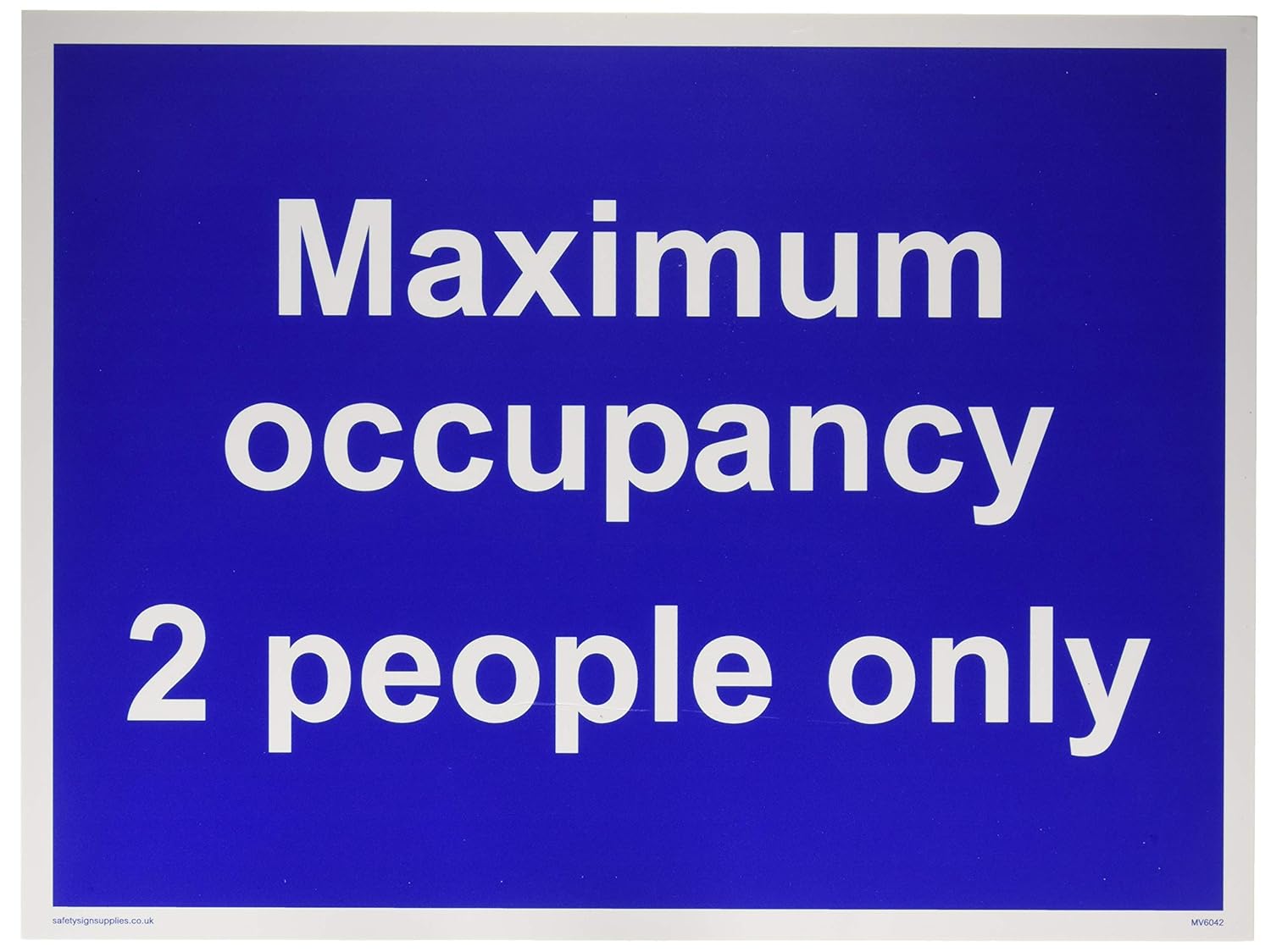 Maximum occupancy 2 people only – BigaMart
