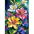 Amazon.com: RICUVED Flowers Diamond Art Kits, Colourful Diamond Art ...
