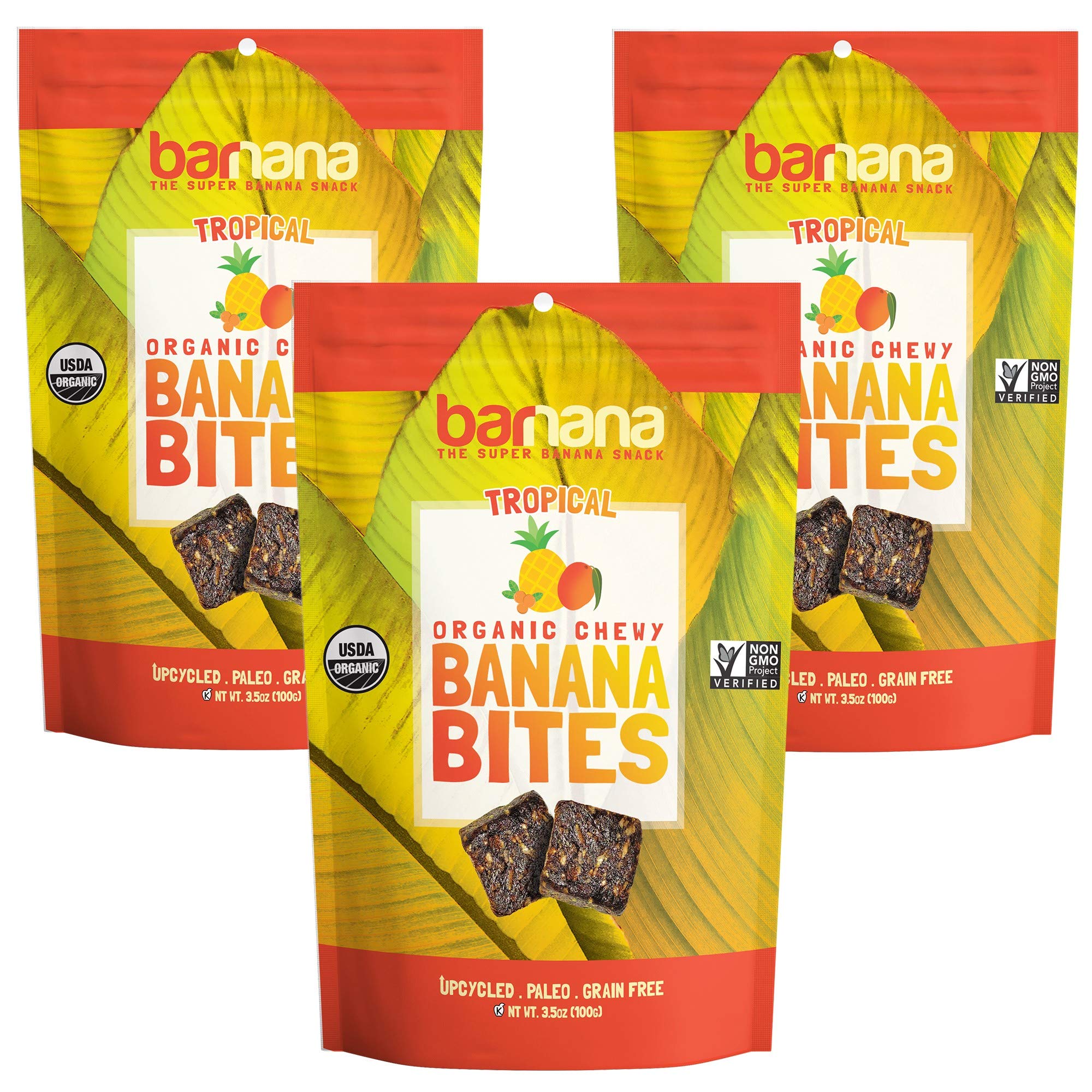 Amazon.com : Barnana Organic Chewy Banana Bites - Original - 3.5 Ounce ...