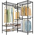 Amazon.com: VIPEK L8i Basic Heavy Duty Garment Rack L-Shaped Wardrobe ...