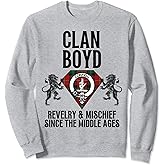 Amazon.com: Boyd Clan Scottish Name Coat Of Arms Tartan Family Party T ...