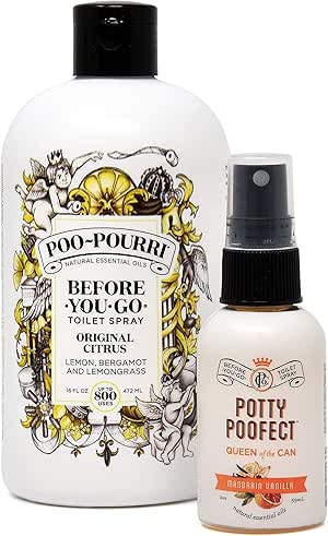 Amazon.com: Poo-Pourri Original 16 Ounce Refill Bottle and Mandarin ...