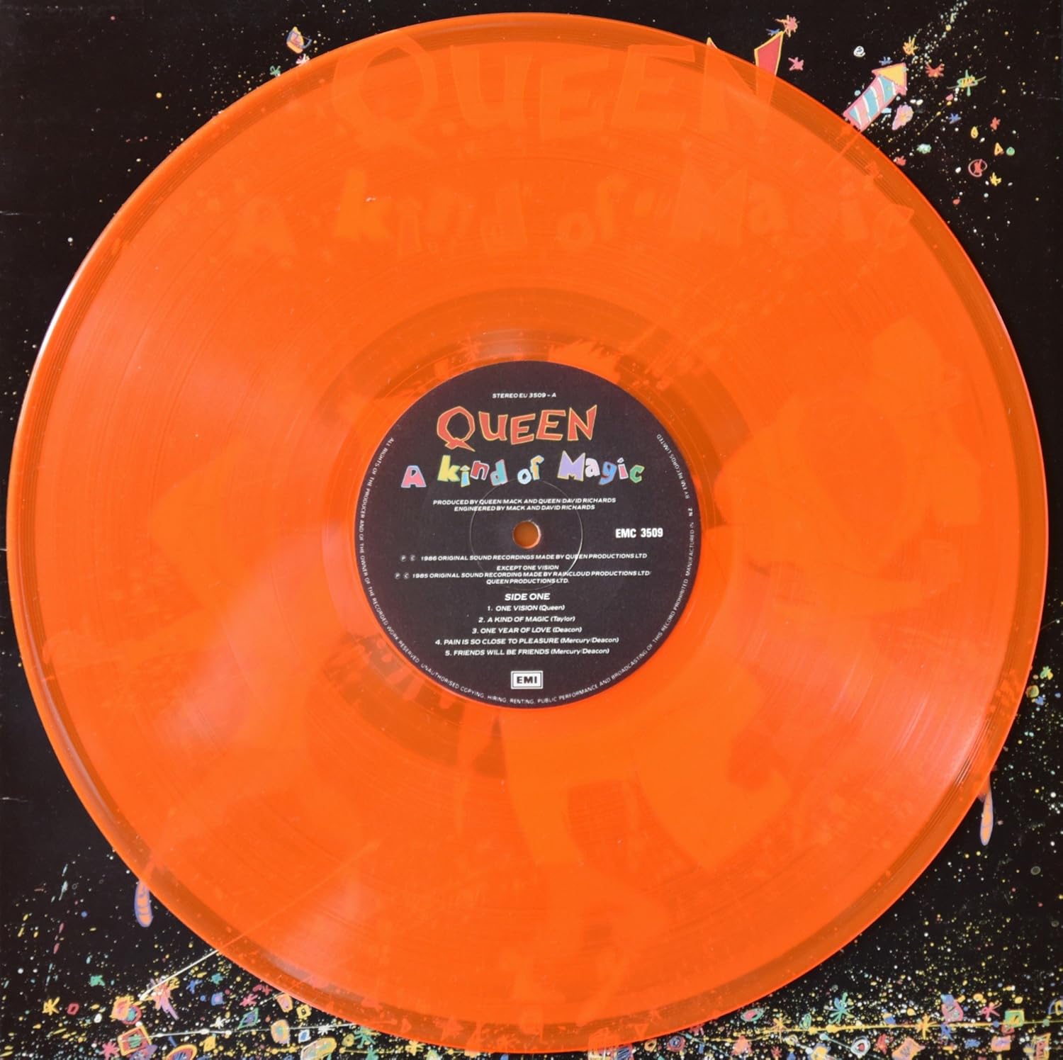 QUEEN - A kind of Magic (Limited colour vinyl /orange LP): Amazon.de ...